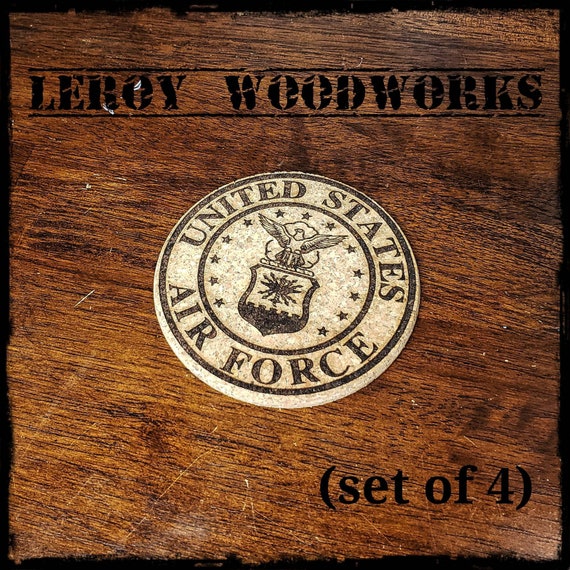 United States Air Force Cork Coasters USA America Military | Etsy