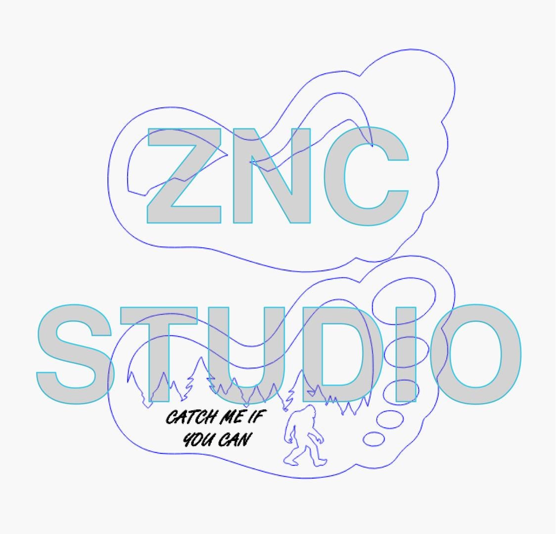 Laser Ready Files Bigfoot Sasquatch Foot Magnets/sign Digital File SVG ...