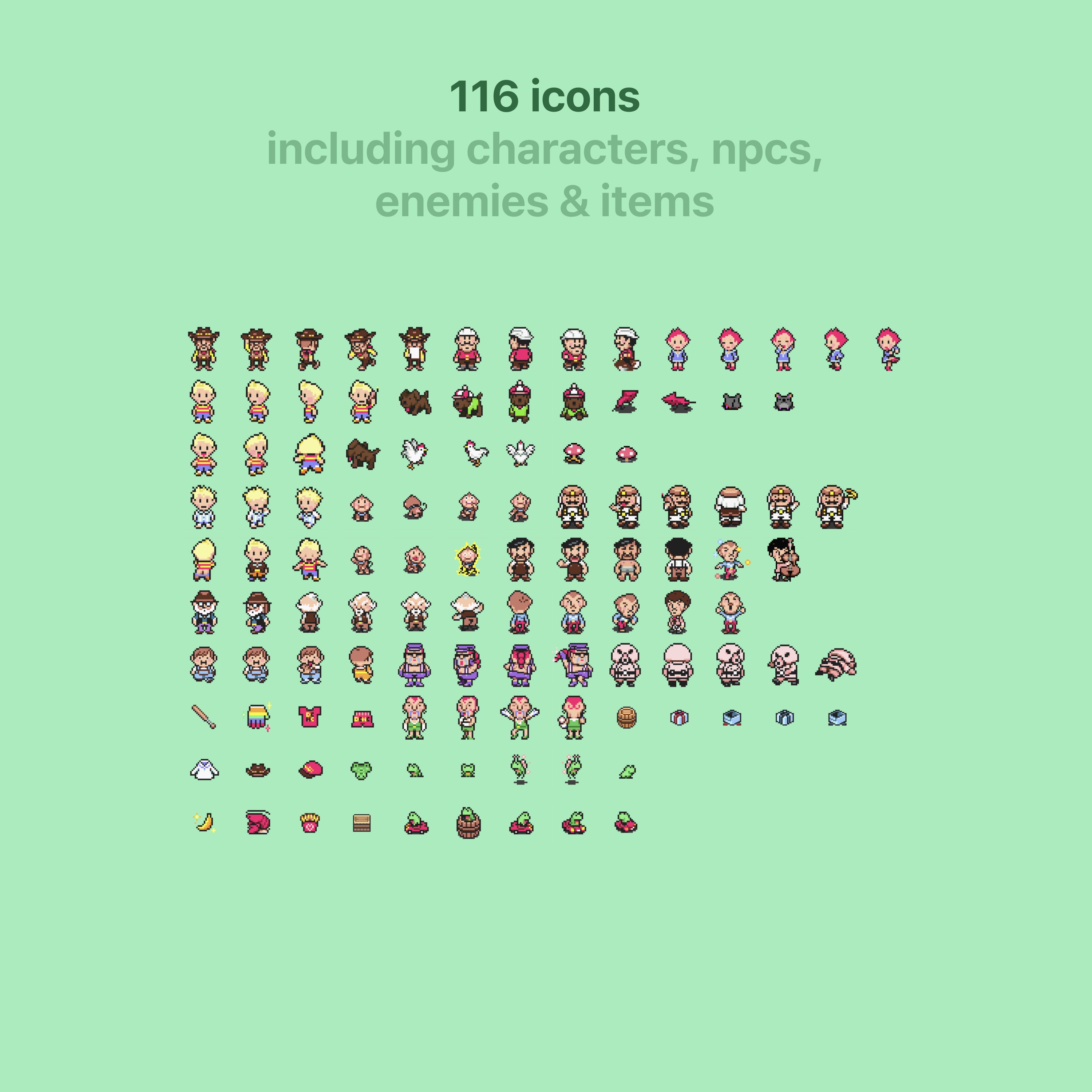 Mother 3 App Icon Pack / Wallpapers & Widgets / Pixel Game / Ios ...