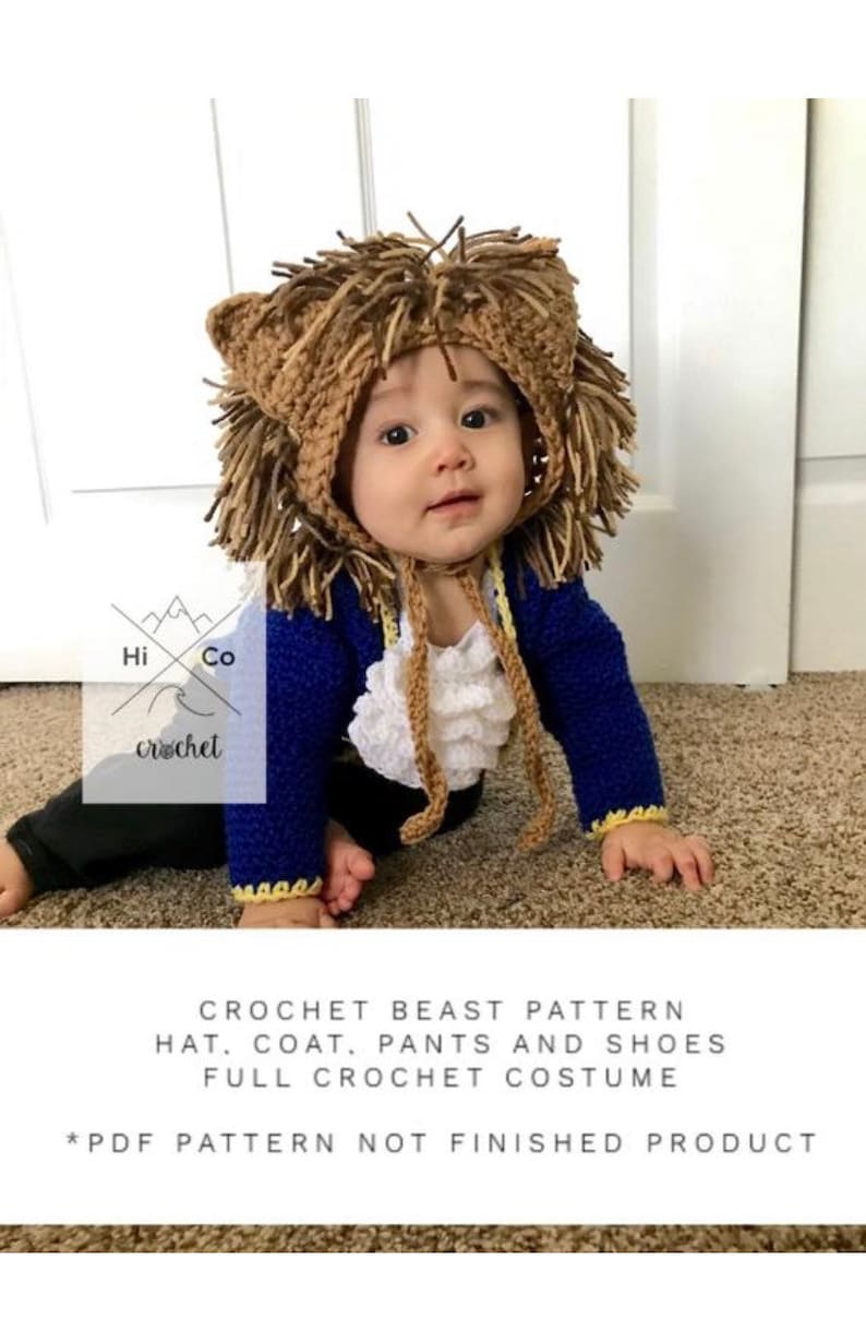 PDF Beast Costume PATTERN Crochet Pattern DIY - Etsy
