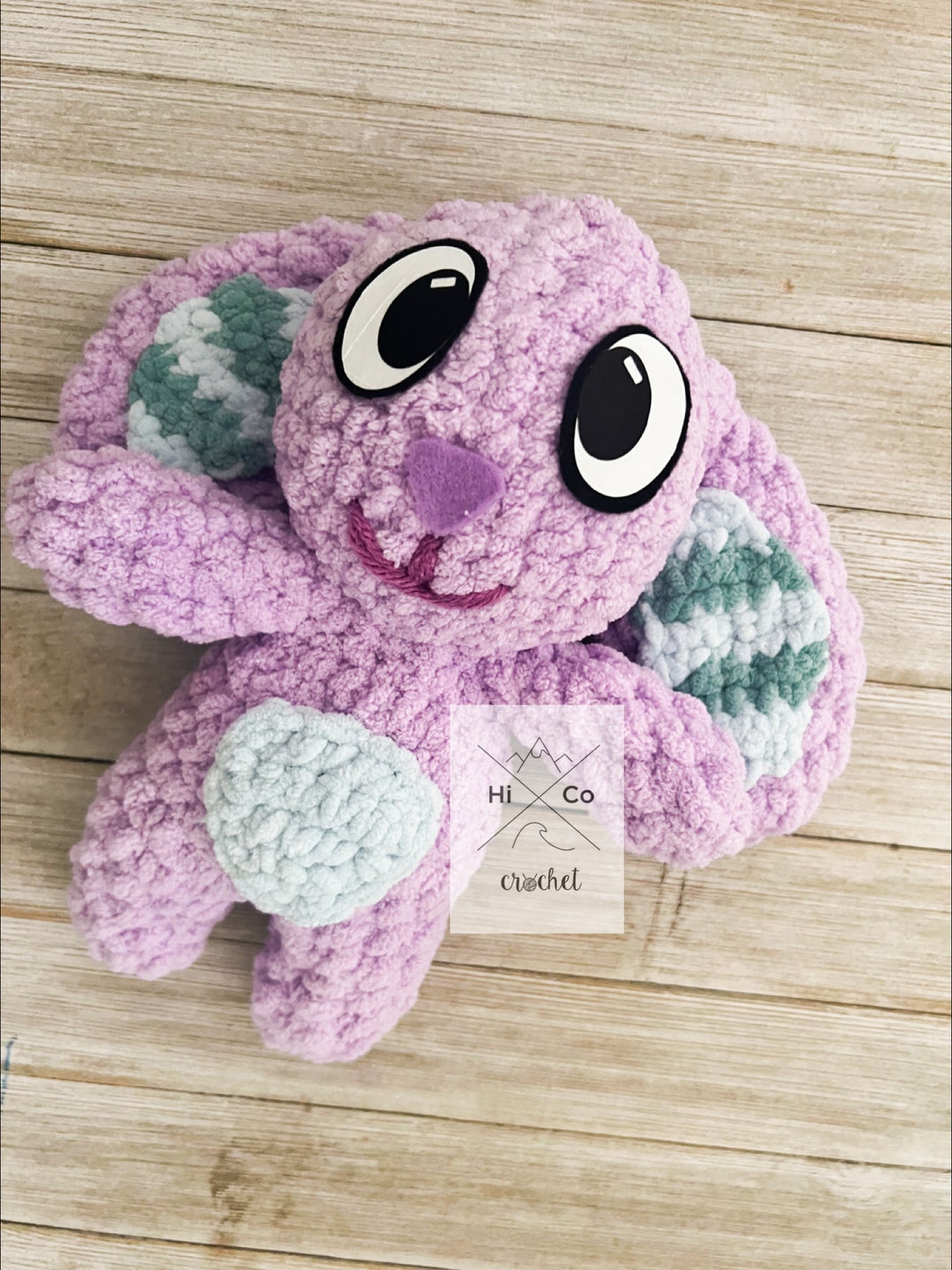 Floppy Bunny Plushie: Super Soft Crocheted Polyester Doll - Etsy