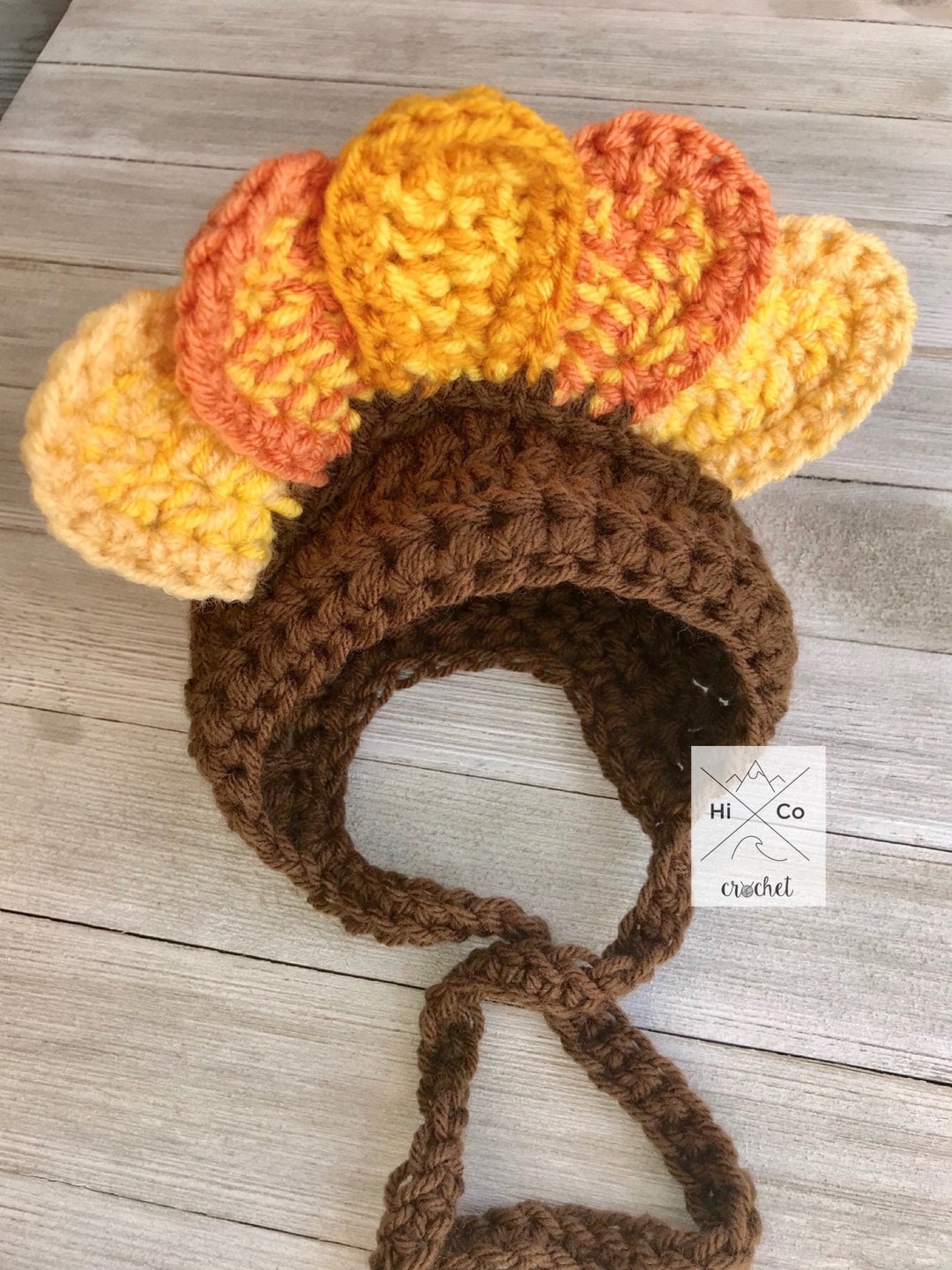Turkey Hat, Crochet Turkey Hat, Turkey Bonnet, Turkey, Thanksgiving Hat ...