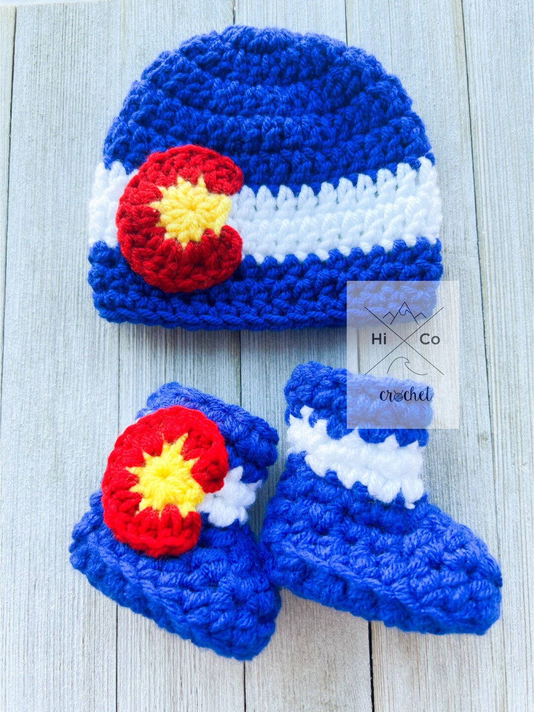 Colorado Flag Baby Set, Made in Colorado Beanie, Colorado Flag, Beanie ...