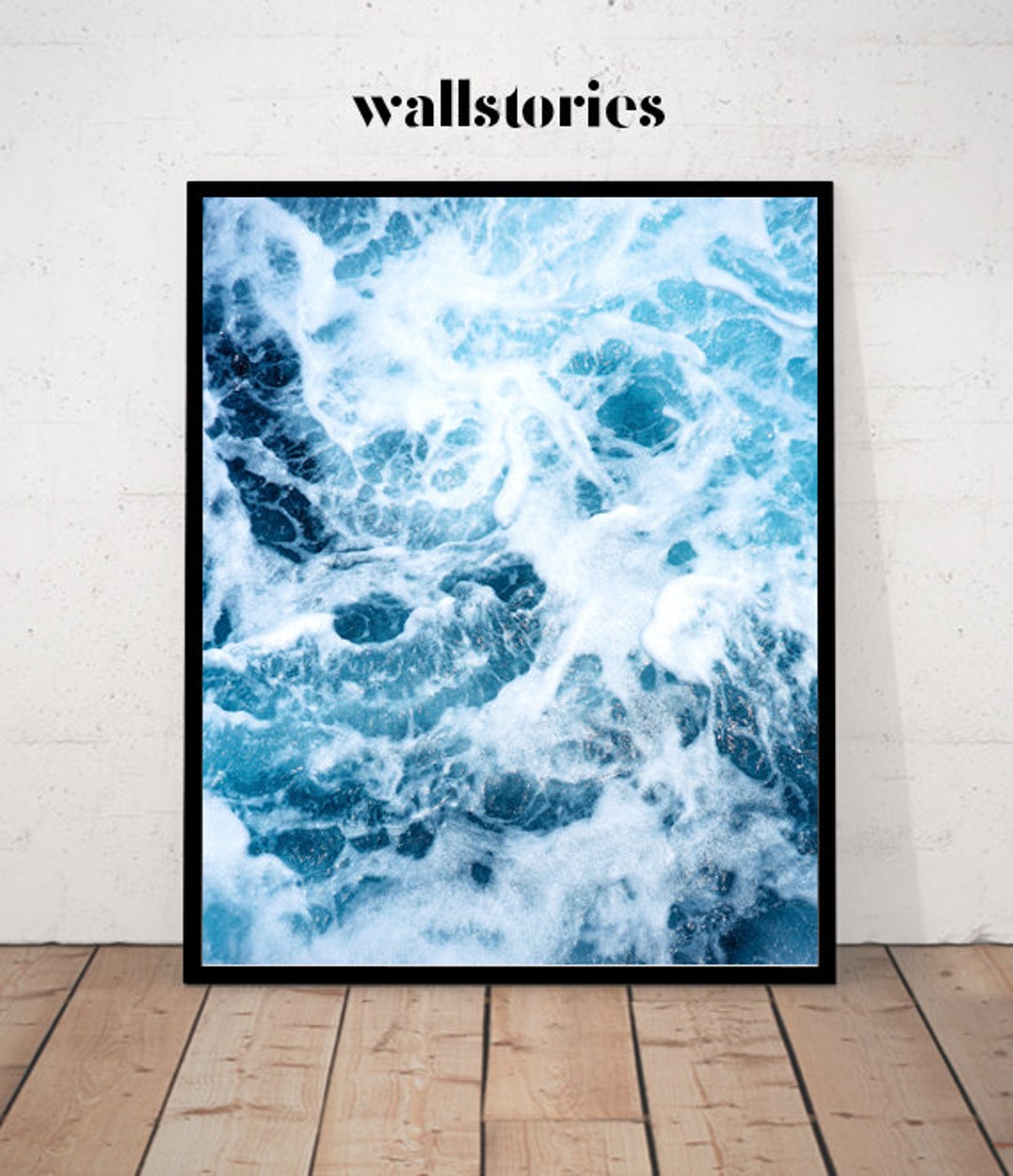 Coastal Print, Ocean Art Print Waves, Ocean Wall Decor, Ocean ...