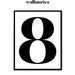 Number Eight Print, Number 8, 8 Print, Number 8 Art, Printable Number ...
