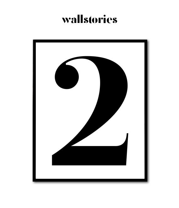 Number Two Print, Number Two, 2 Print, Number 2 Art, Printable Number ...