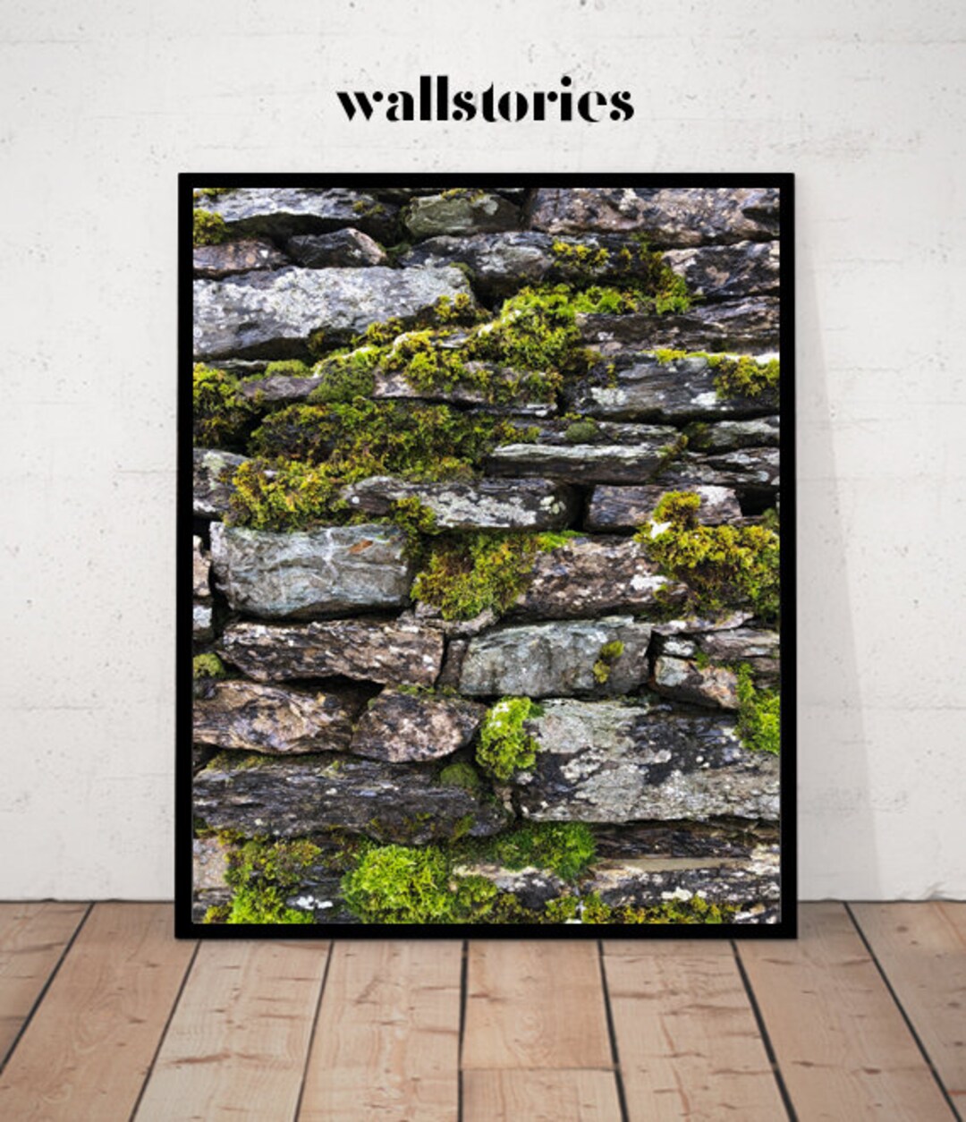 Grey Stone Wall, Old Stone Wall, Nature Print, Nature Decor, Photo ...