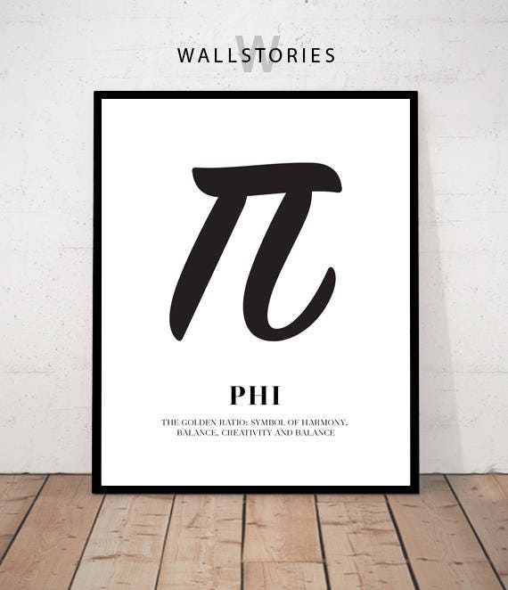 Phi Print Print Illustration Phi Quote Phi Home Decor Phi | Etsy