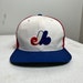 Vintage Montreal Expos Pinwheel Snapback Hat Adjustable 90s MLB ...