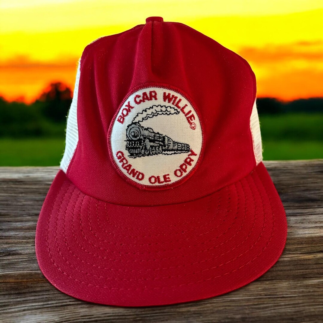 Vintage Boxcar Willie Patch Country Music Grand Ole Opry Snapback Hat ...