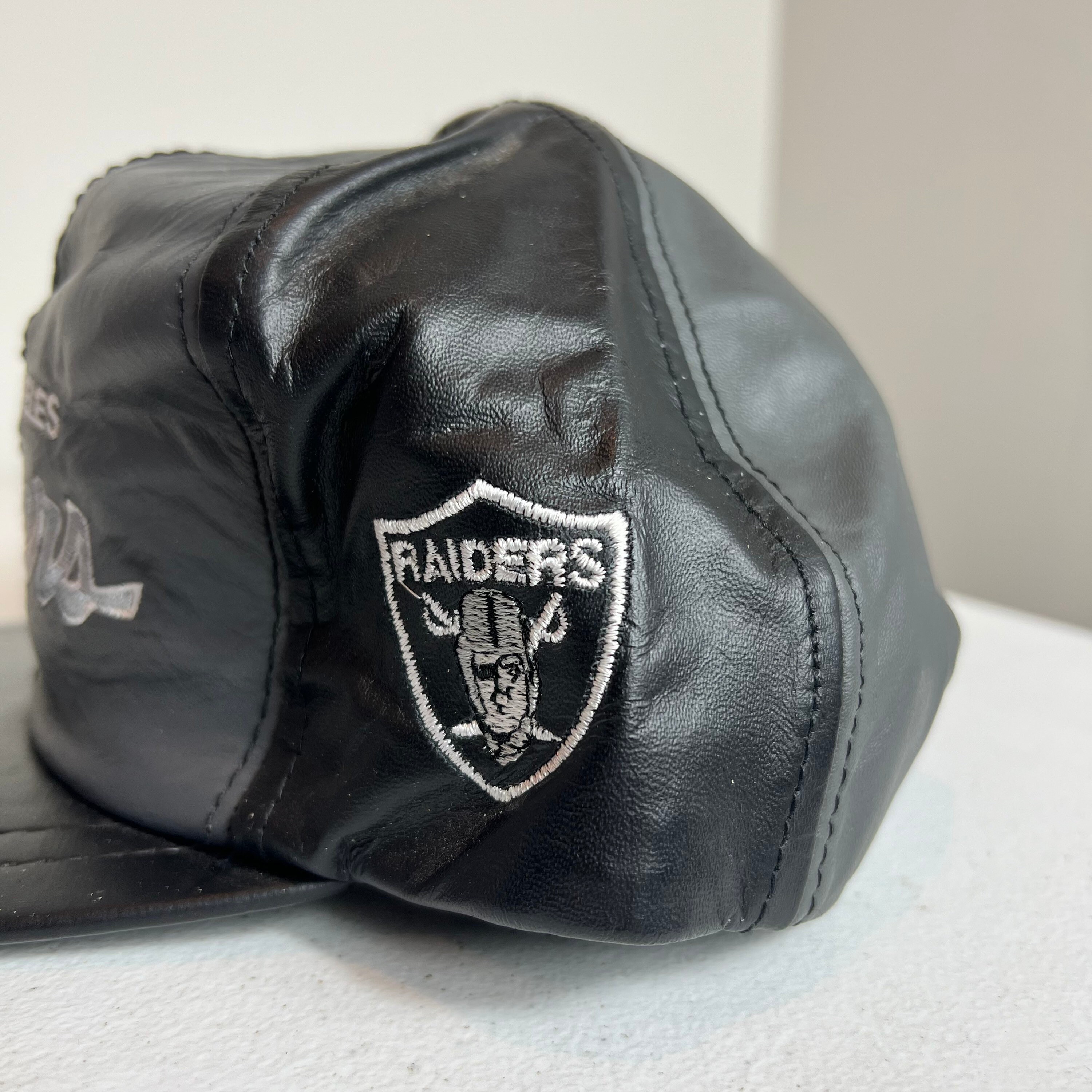 Vintage Los Angeles Raiders Script Snapback Hat Leather - Etsy