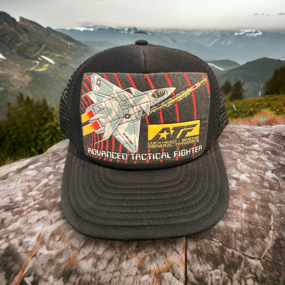 Vintage Advanced Tactical Fighter Snapback Hat Adjustable Meshback ATF ...