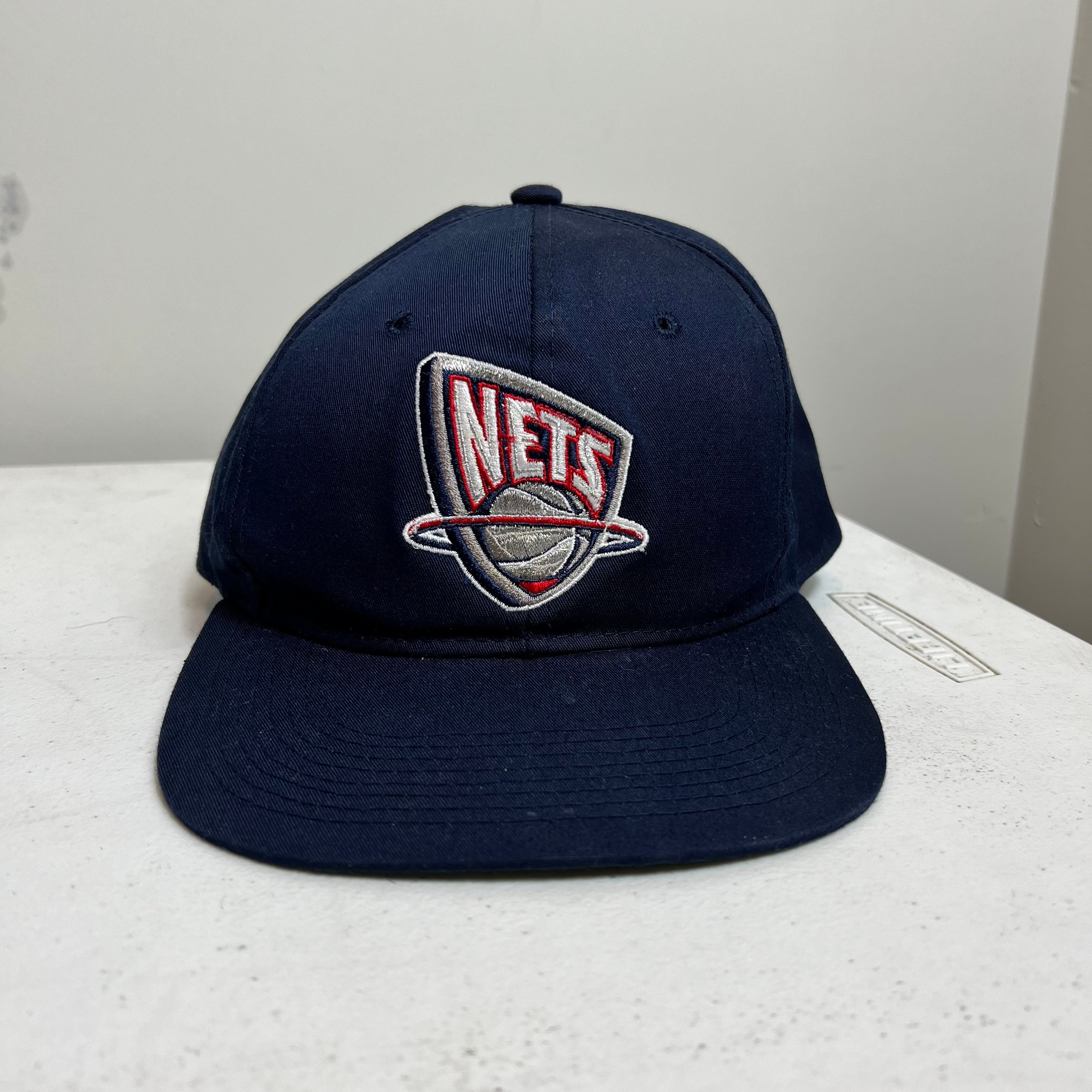 Vintage New Jersey Nets Plain Logo Snapback Hat Adjustable 90s - Etsy