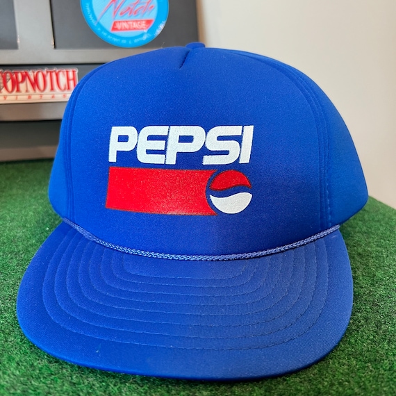 Vintage Pepsi Cola Snapback Hat Adjustable Foam Soda … - Gem