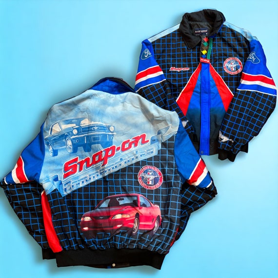 Vintage Ford Mustang 30 Year Anniversary Jacket Snap-… - Gem