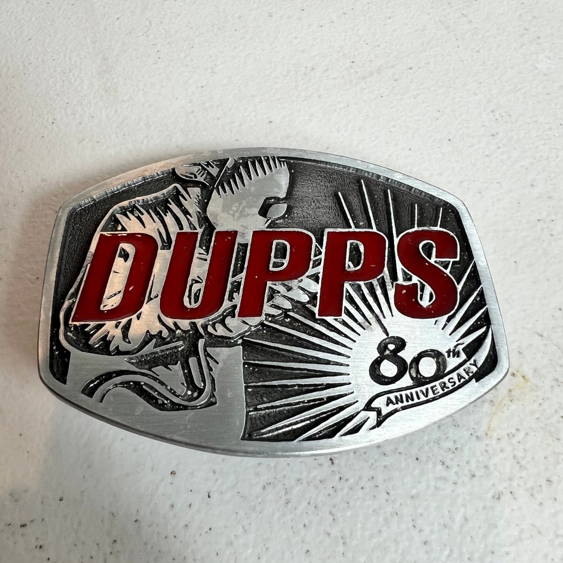 Vintage Dupps Welding 80th Anniversary Belt Buckle Made in USA - Etsy