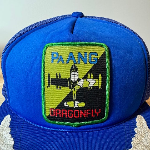 Vintage PAang Dragonfly Aircraft Plane Patch SnapBack… - Gem