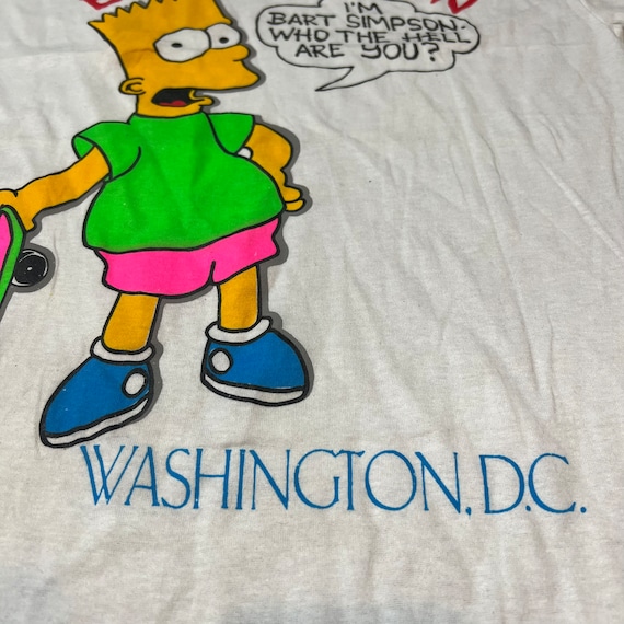 Vintage Bart Simpson Washington D C Graphic Tee Shir… Gem