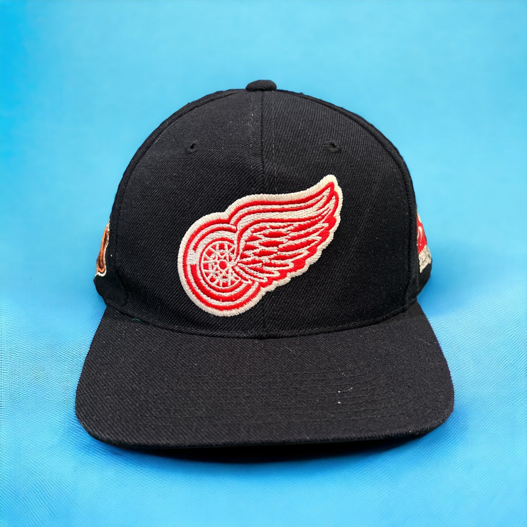 Vintage Detroit Red Wings Plain Logo Snapback Hat Adjustable - Etsy