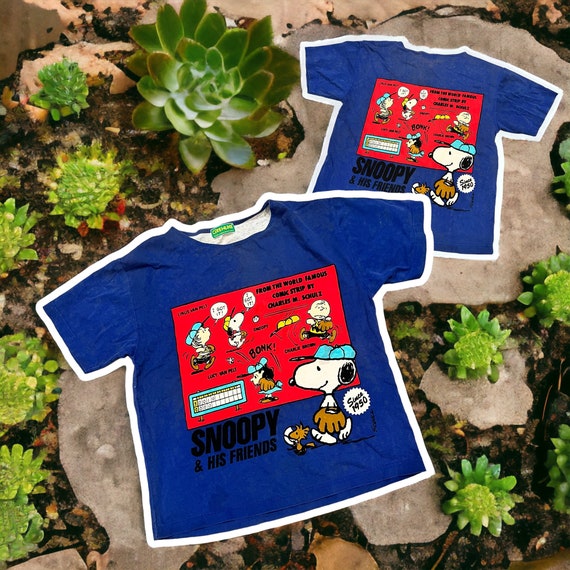 Vintage Snoopy & His Friends Comic Strip Double Sided… - Gem