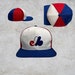 Vintage Montreal Expos Pinwheel Snapback Hat Adjustable 90s MLB ...