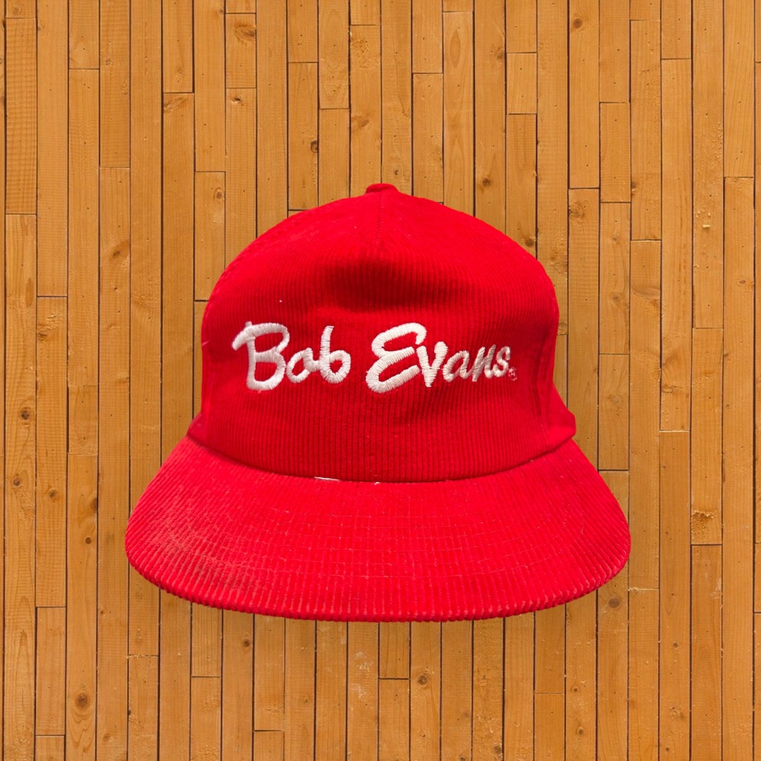 Vintage Bob Evans Corduroy Snapback Hat Adjustable Restaurant - Etsy