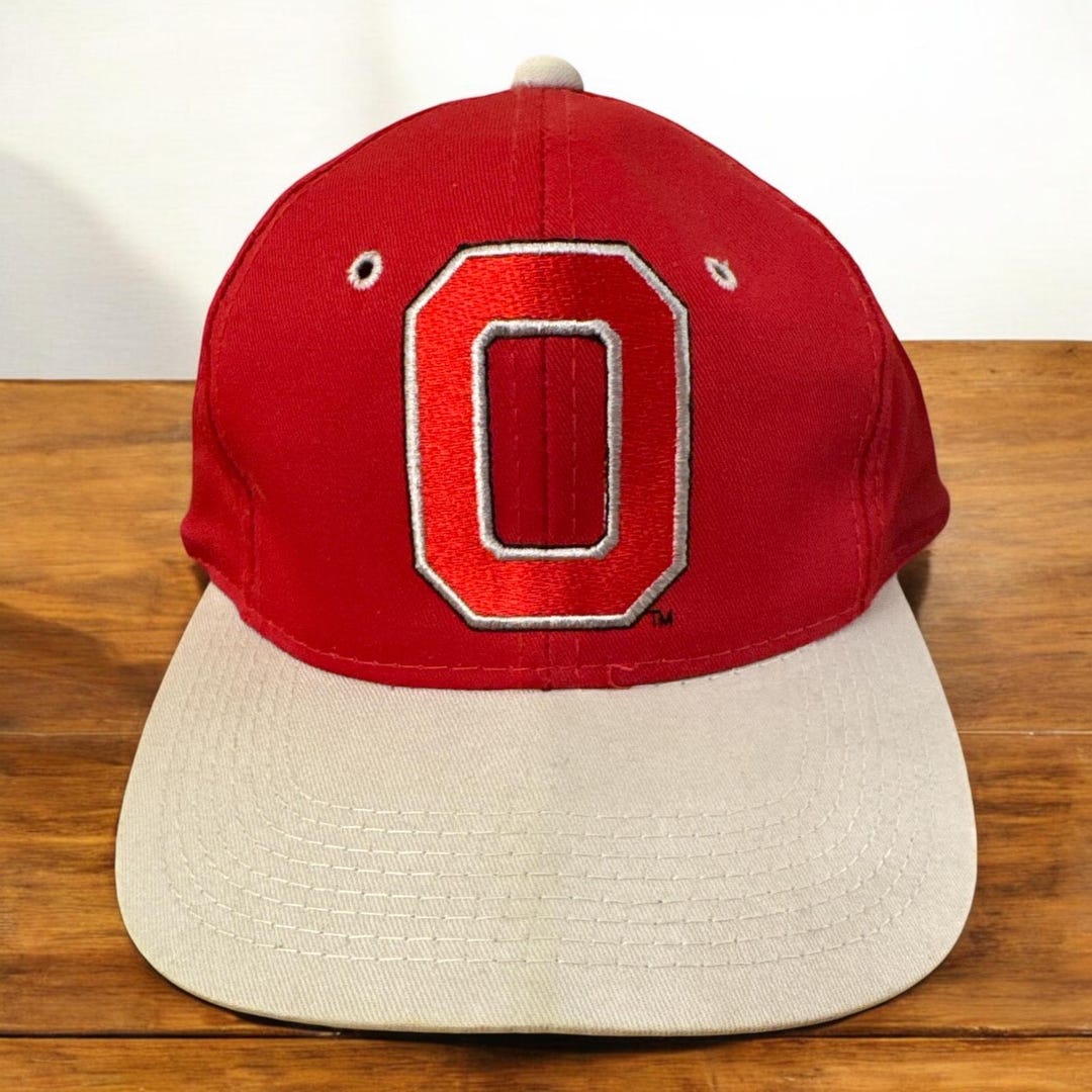 Vintage Ohio State Buckeyes Plain Logo Snapback Hat Cap Signatures ...