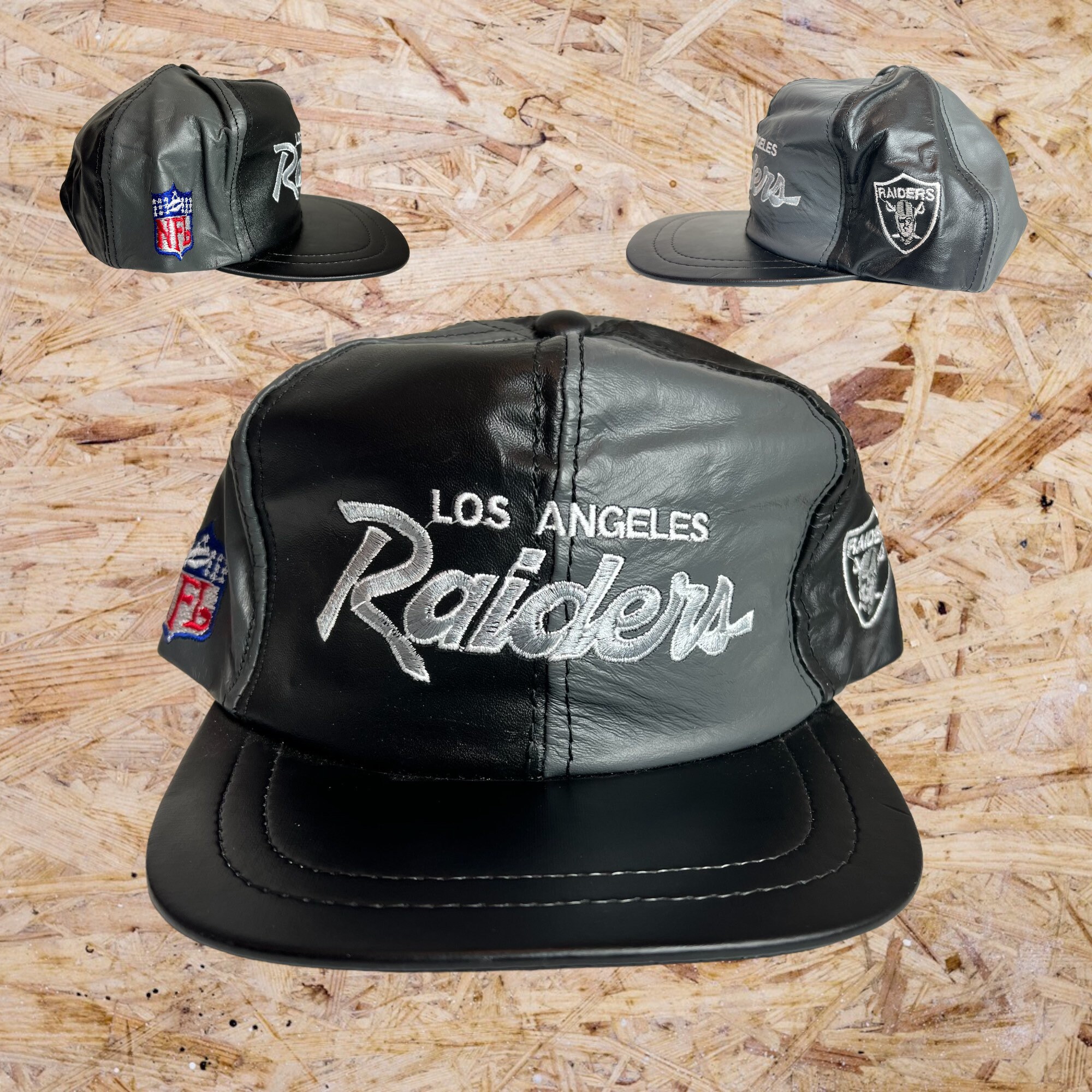 Vintage Los Angeles Raiders Script Snapback Hat Leather - Etsy