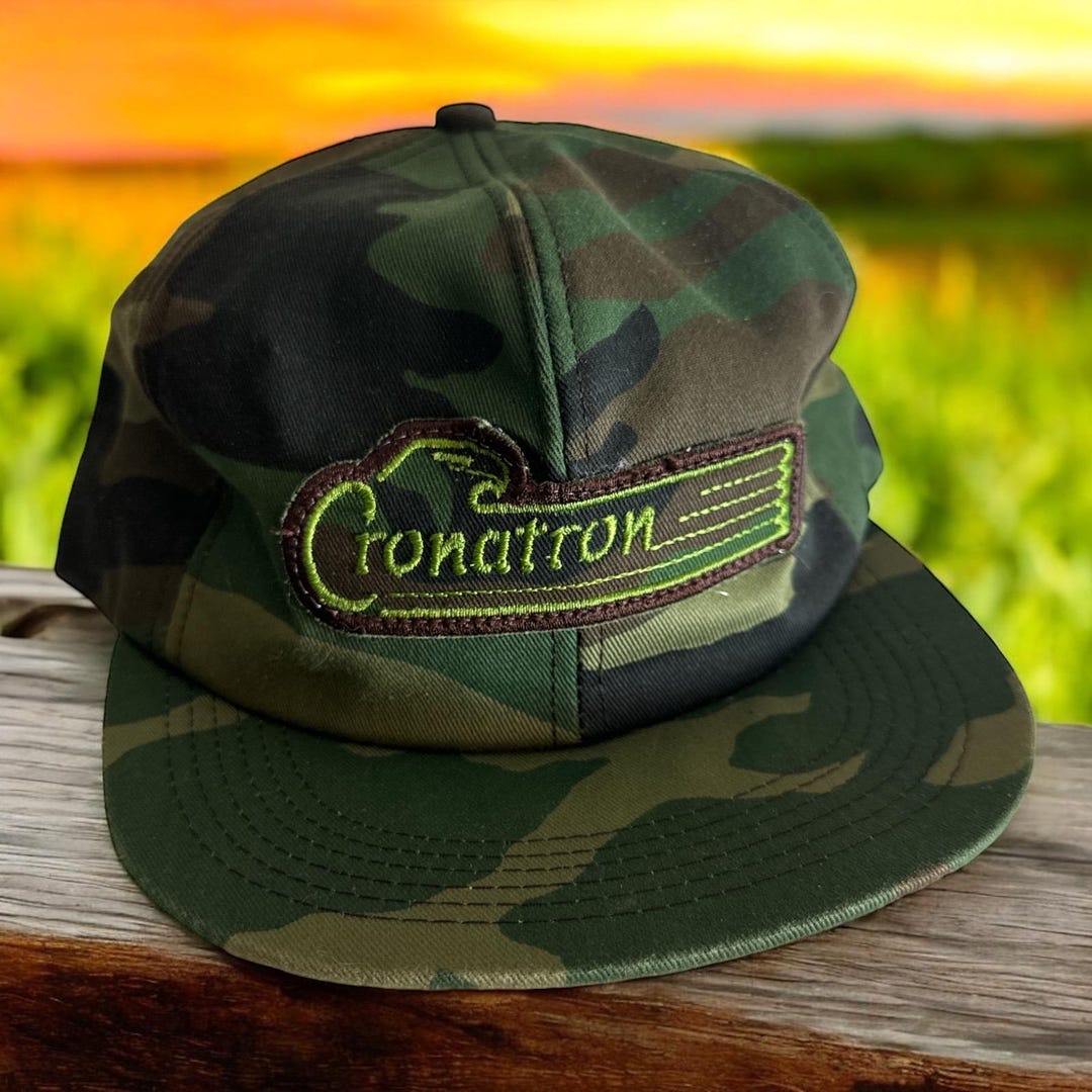 Vintage Cronatron Eagle Camo Patch Snapback Trucker K-products Hat Cap - Etsy
