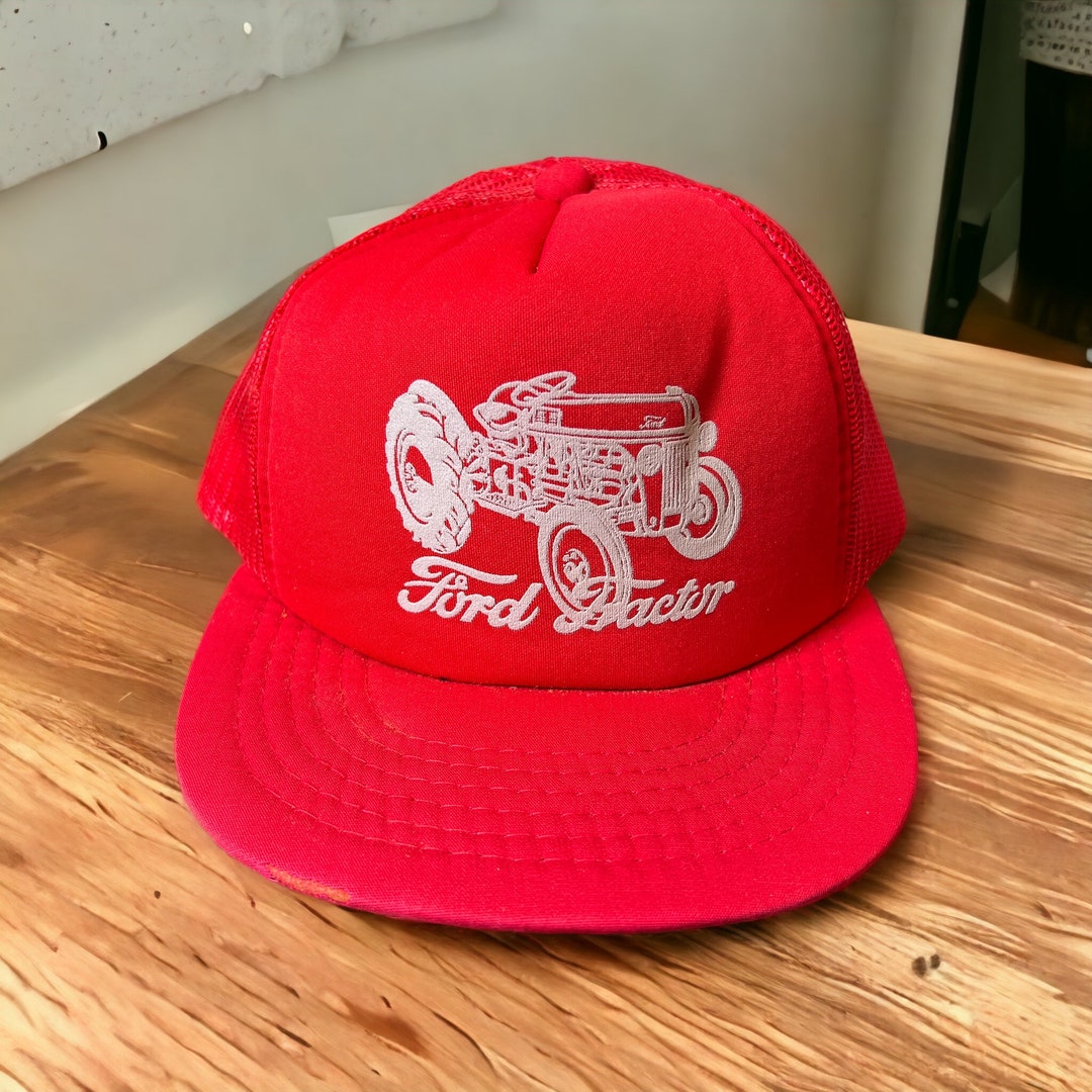 Vintage Ford Tractor Snapback Hat Adjustable Meshback Trucker Farming ...