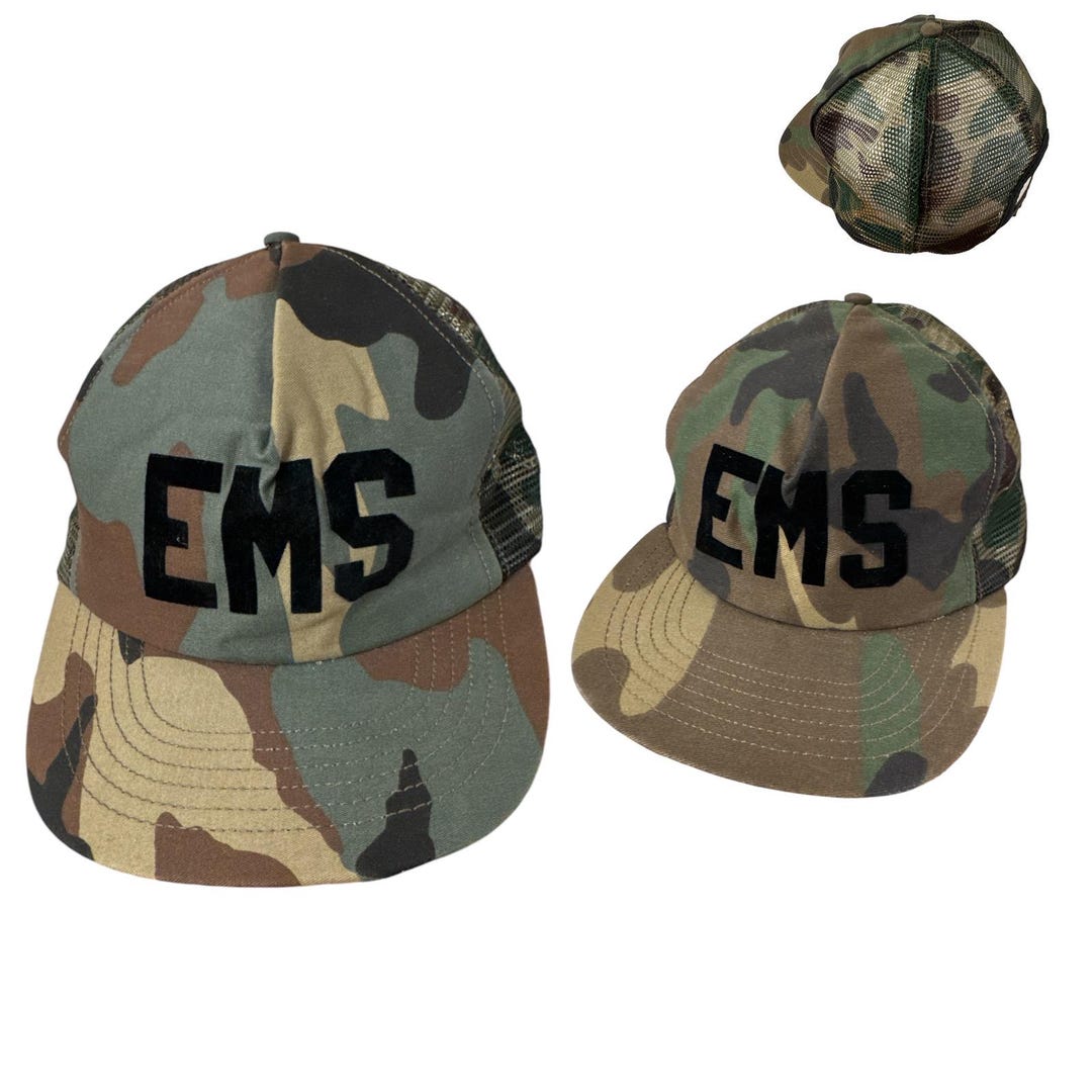 Lot of 2 Vintage Emergency Medical Services EMS Snapback Hats Caps Army Camo - Etsy