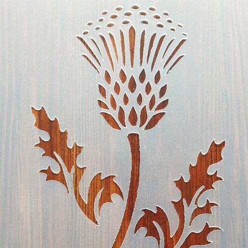 Thistle Stencil Mask Reusable PP Sheet for Arts & Crafts DIY | Etsy