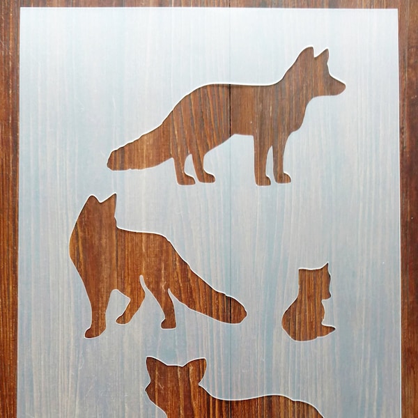 Fox Stencil - Etsy