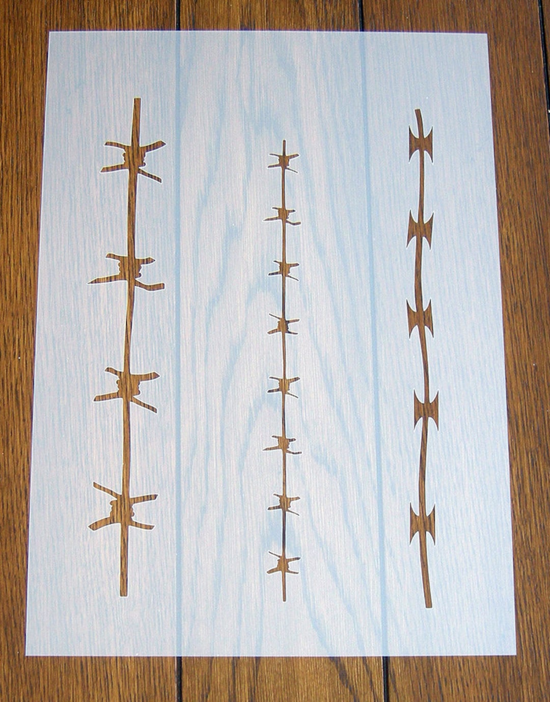 Barbed Wire Stencil Mask Reusable Polypropylene Sheet for Arts & Crafts ...