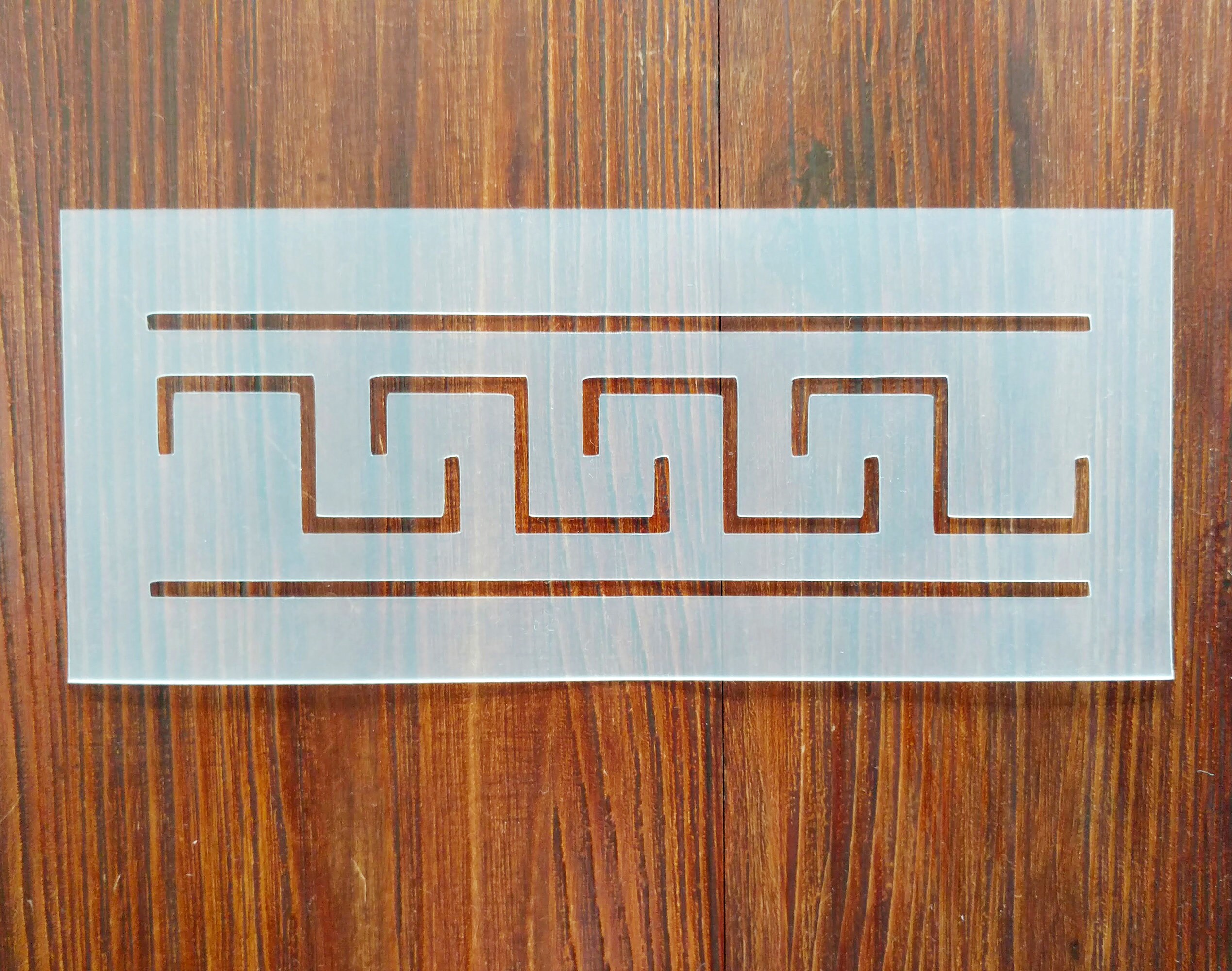 Greek Key Border Quilting Stencil Mask Reusable PP Sheet for Arts ...