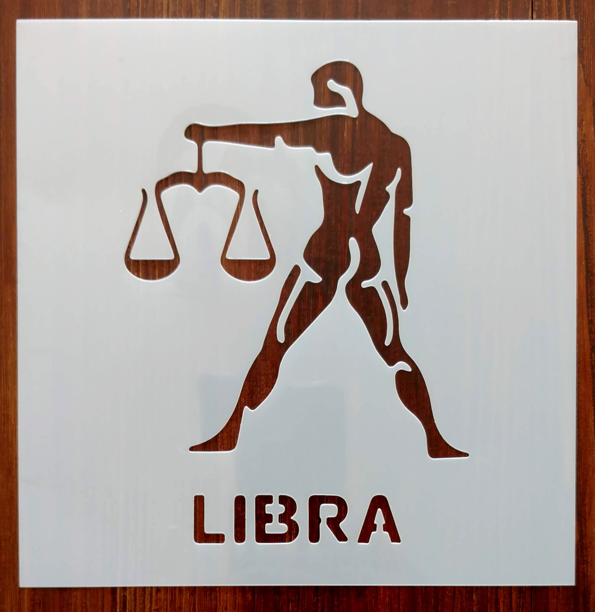 Libra Zodiac Reusable Stencil 195 Micron Mylar for Arts Crafts - Etsy