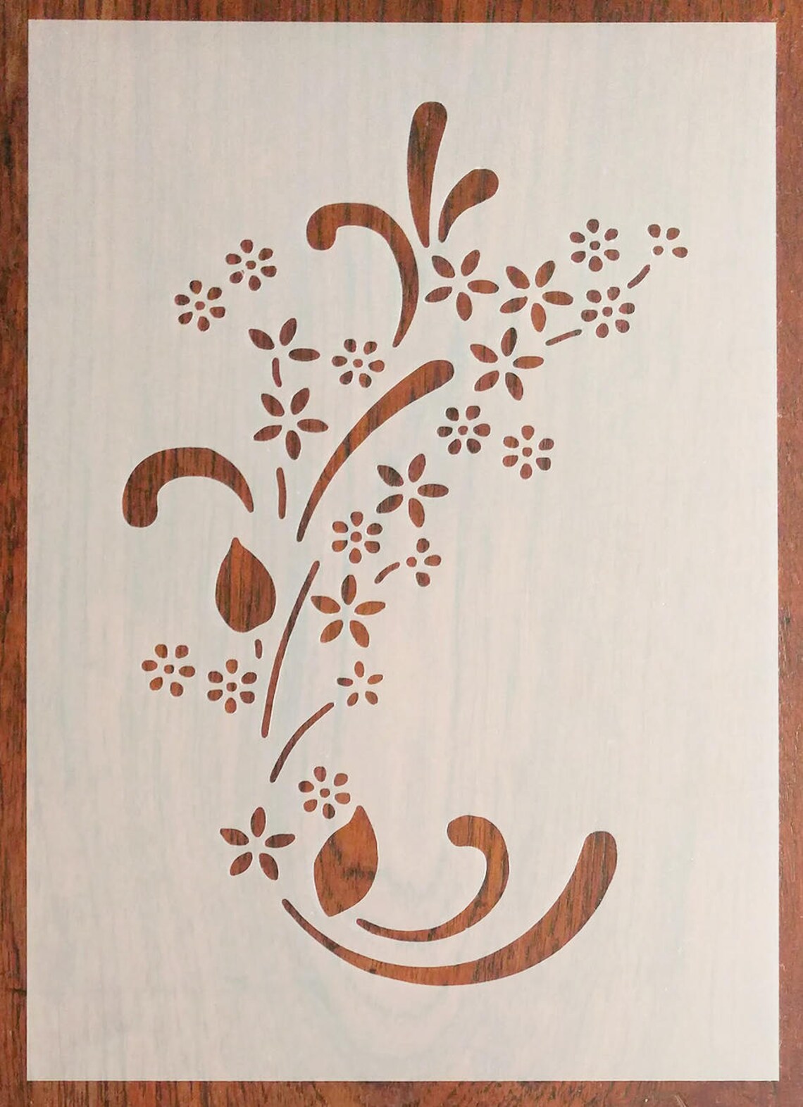 Floral Spray Stencil Mask Reusable PP Sheet for Arts & Crafts - Etsy