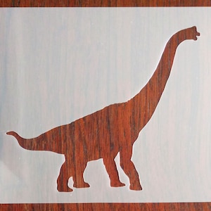 Brontosaurus Dinosaur (A5) Stencil Mask Reusable PP Sheet for Arts ...