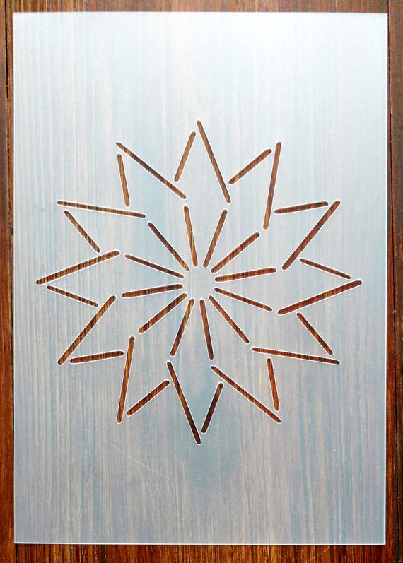 Diamond Petals Quilting Stencil A5 Mask Reusable PP Sheet for | Etsy