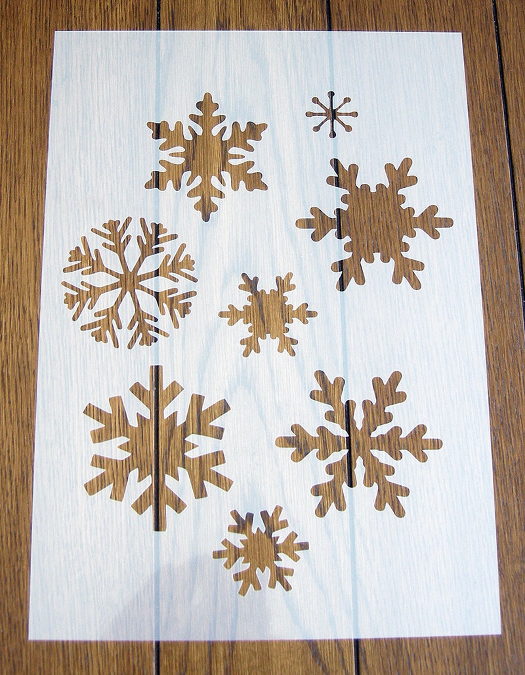 Individual Snowflakes Stencil Mask Reusable PP Sheet for Arts & Crafts ...
