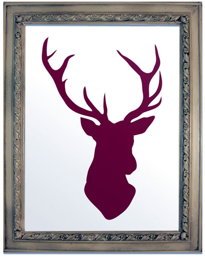 Stag's Head Stencil Mask Reusable PP Sheet for Arts & | Etsy UK