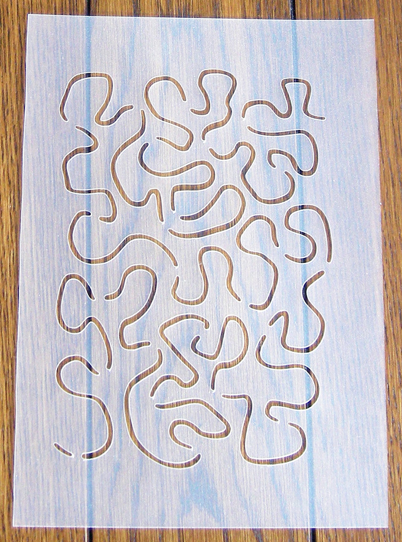 Stipple Quilting Stencil A5 Mask Reusable PP Sheet for Arts & Crafts ...