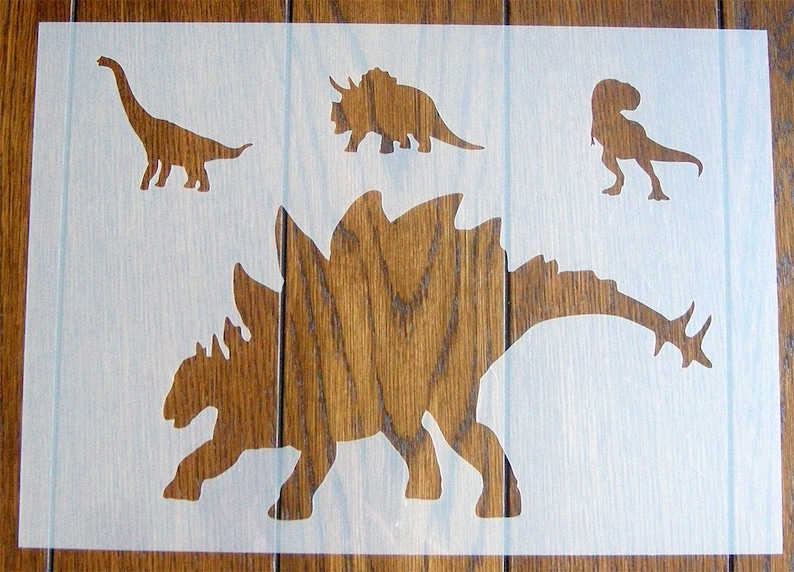 Stegosaurus Dinosaur Stencil Mask Reusable PP Sheet for Arts & - Etsy UK