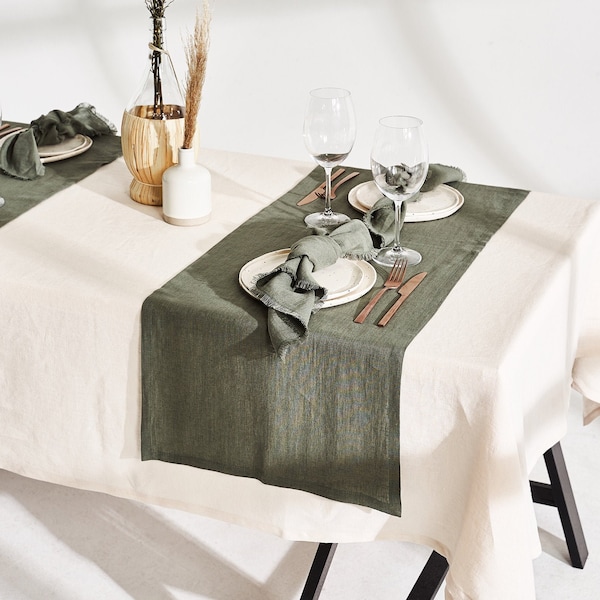 Linen Table Runner - Etsy