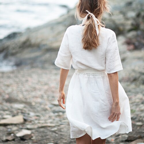 Caroline Cream White Long Sleeves Dress / Floor Length Satin | Etsy