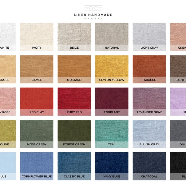 Blue Linen Fabric (You'll Enjoy) - Etsy