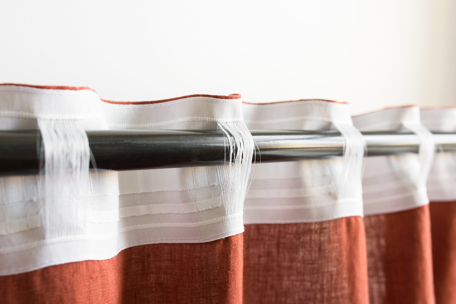 Set of 2 Linen Curtain Panels Rod Pocket Curtains | Etsy