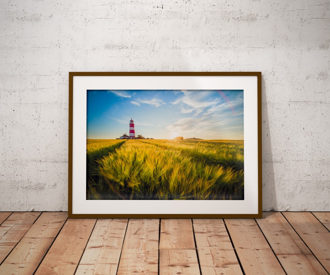 Sunset at Happisburgh Lighthouse - Print and Canvas - Etsy UK