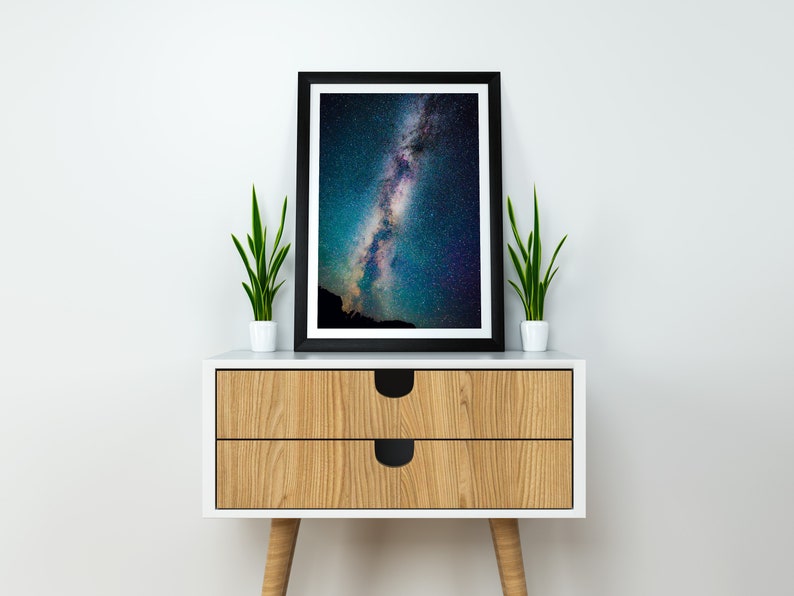 Milky Way Galaxy, Print and Canvas - Etsy