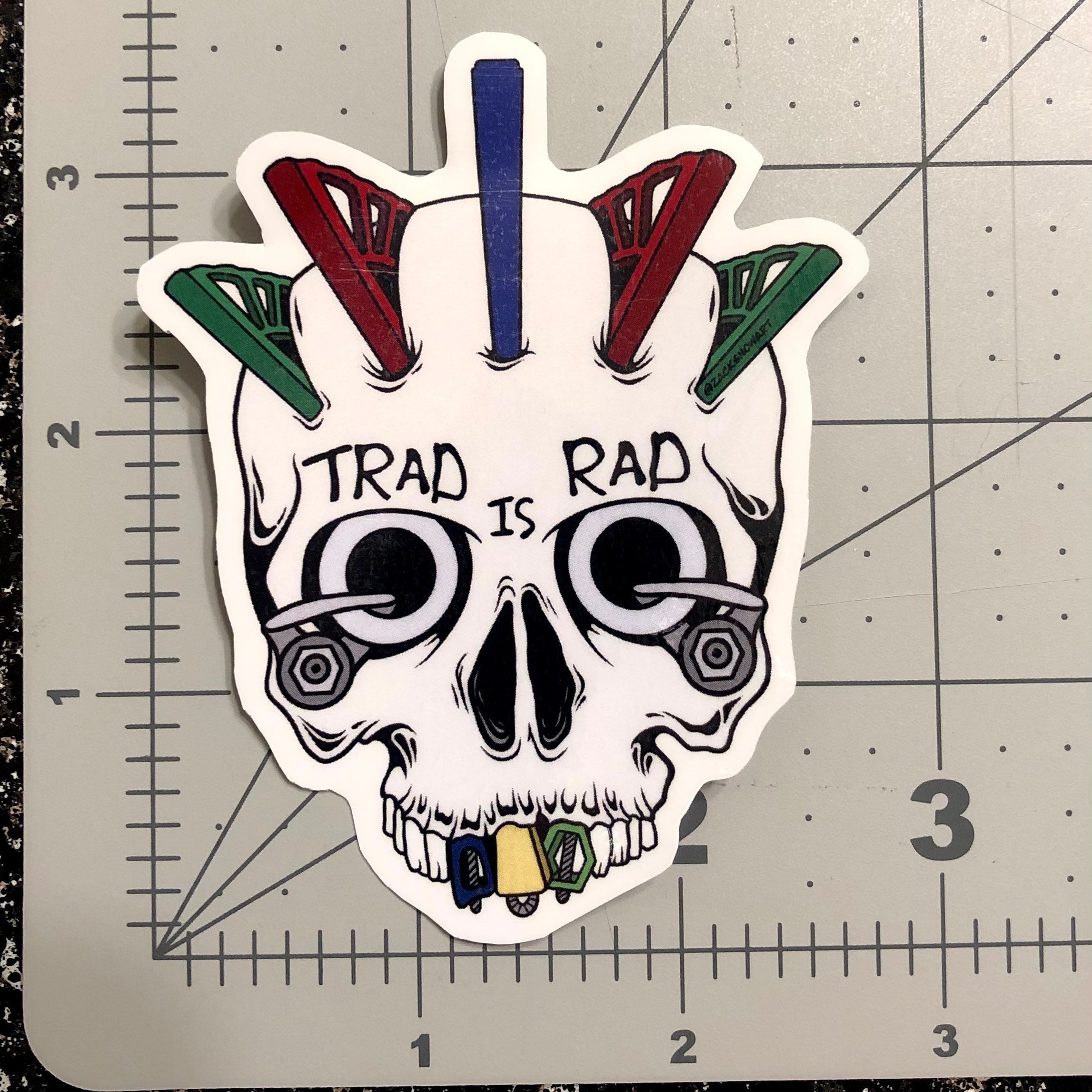 Trad is Rad Rock Climbing Sticker - Etsy